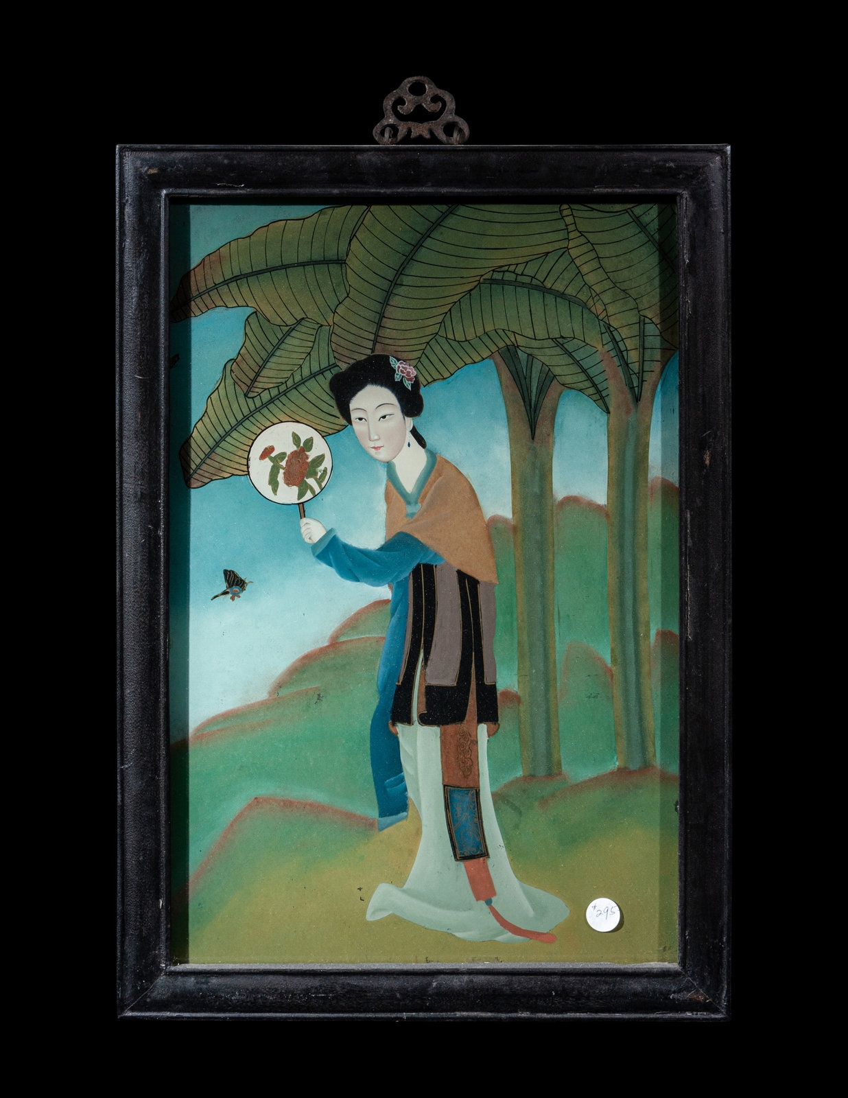 Chinese School, 20th Century | FIve Chinese Reverse Glass Paintings ...