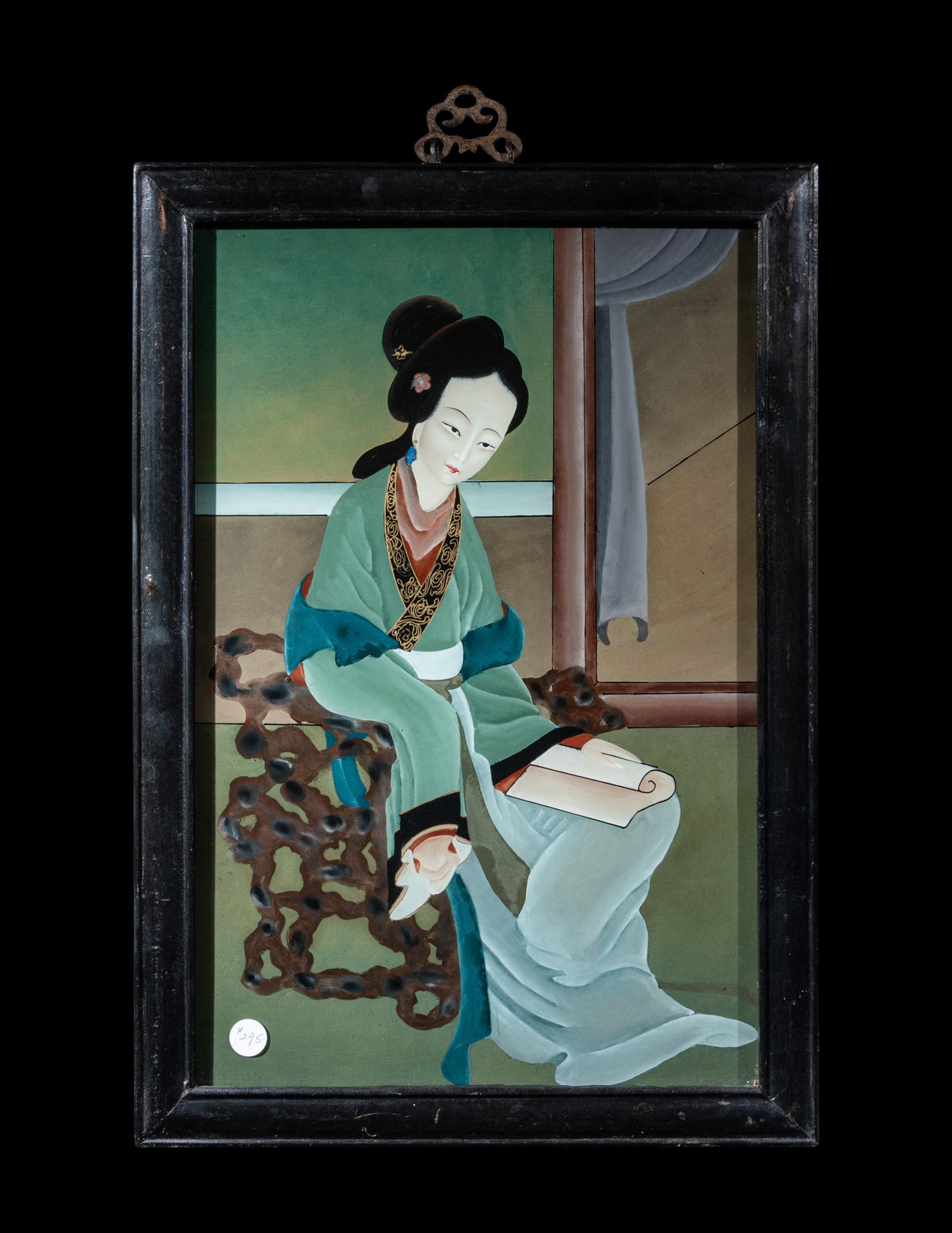 Chinese School, 20th Century | FIve Chinese Reverse Glass Paintings ...