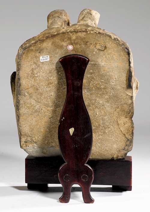 Chinese School | A POTTERY MASK OF AN OGRE. (2002) | MutualArt