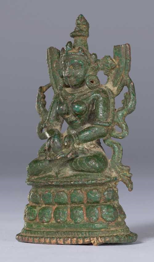 Indian School, 11th Century | A MINIATURE BRONZE FIGURE OF A GODDESS ...