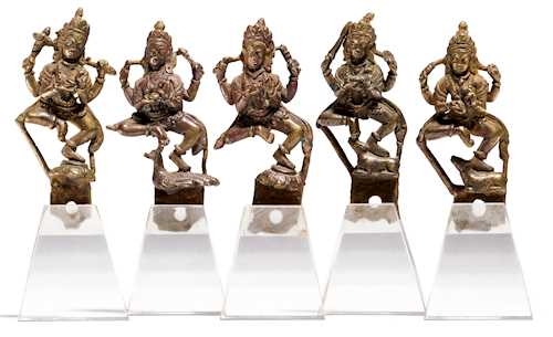 Nepalese School, 19th Century | FIVE DANCING DAKINIS OF A MANDALA ...