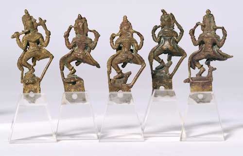 Nepalese School, 19th Century | FIVE DANCING DAKINIS OF A MANDALA ...