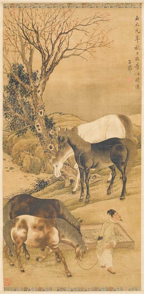 Zhao Mengfu | A HORSE PAINTING IN THE STYLE OF ZHAO MENGFU (1254–1322 ...