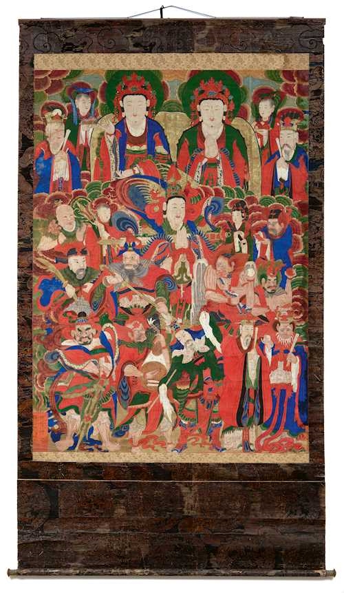 Korean School, 19th Century | A PAINTING OF BUDDHIST DEITIES (SINJUNG ...