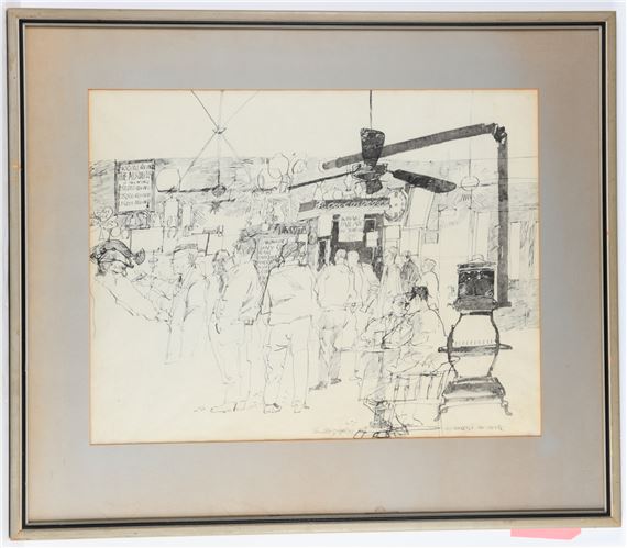Paul Hogarth | McSorley's Ale House drawing | MutualArt