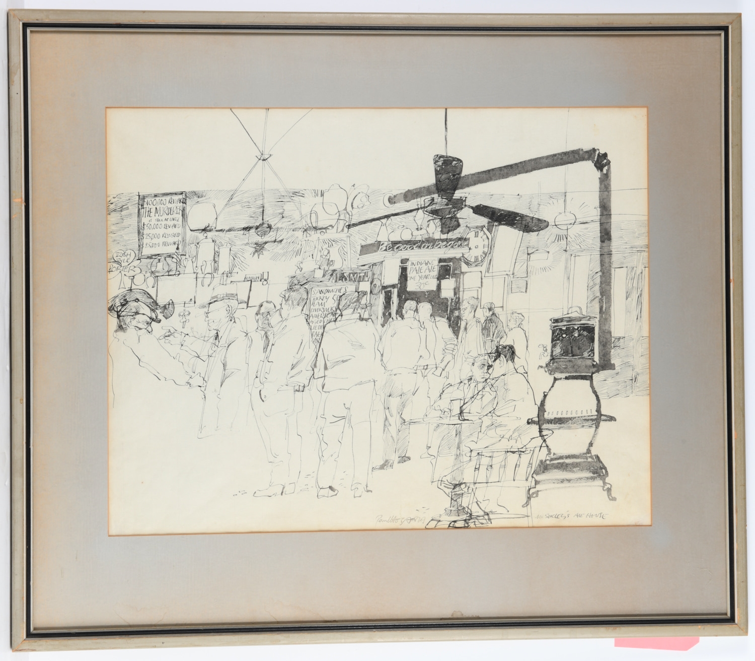 Paul Hogarth | McSorley's Ale House drawing | MutualArt