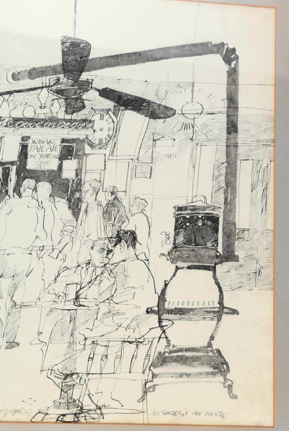 Paul Hogarth | McSorley's Ale House drawing | MutualArt