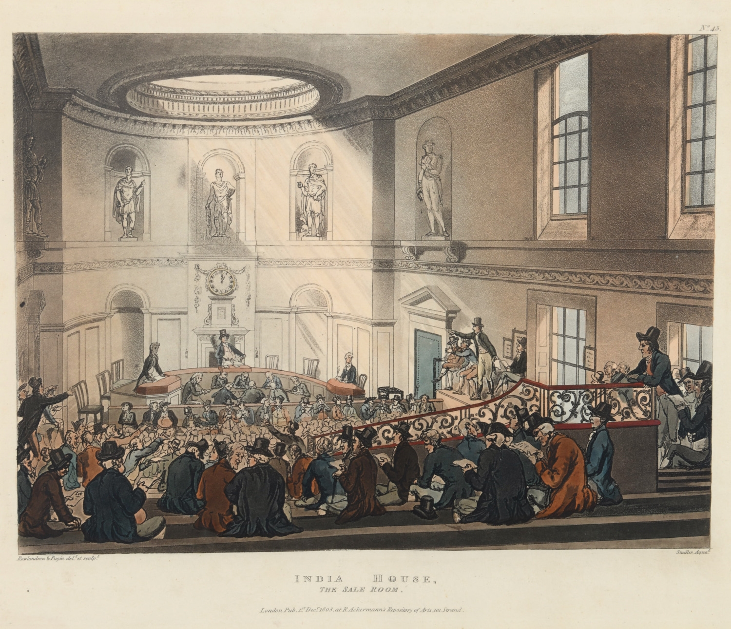 Thomas Rowlandson | 6 hand colored London engravings | MutualArt