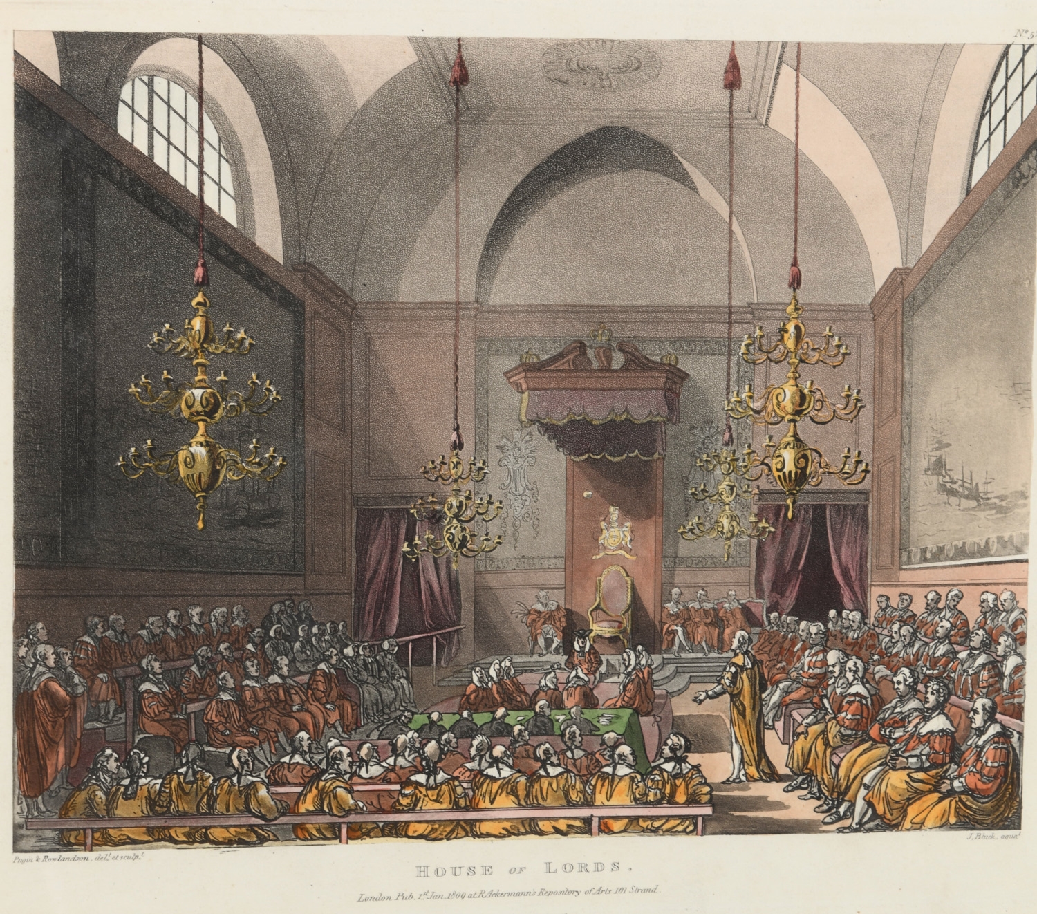 Thomas Rowlandson | 6 hand colored London engravings | MutualArt