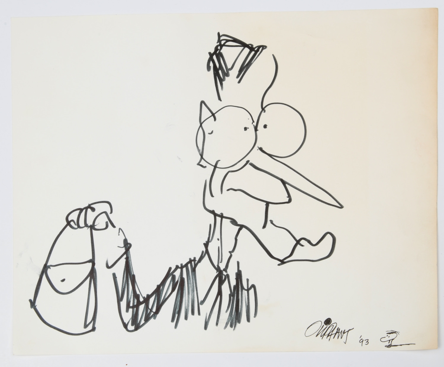 Pat Oliphant | original political cartoon (1993) | MutualArt