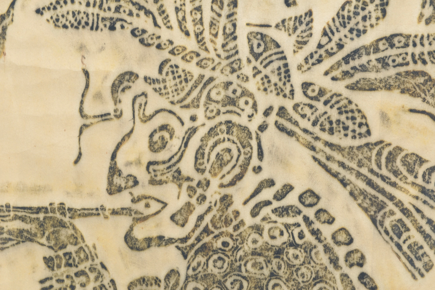 Ann Parker | large Mayan stone rubbing | MutualArt