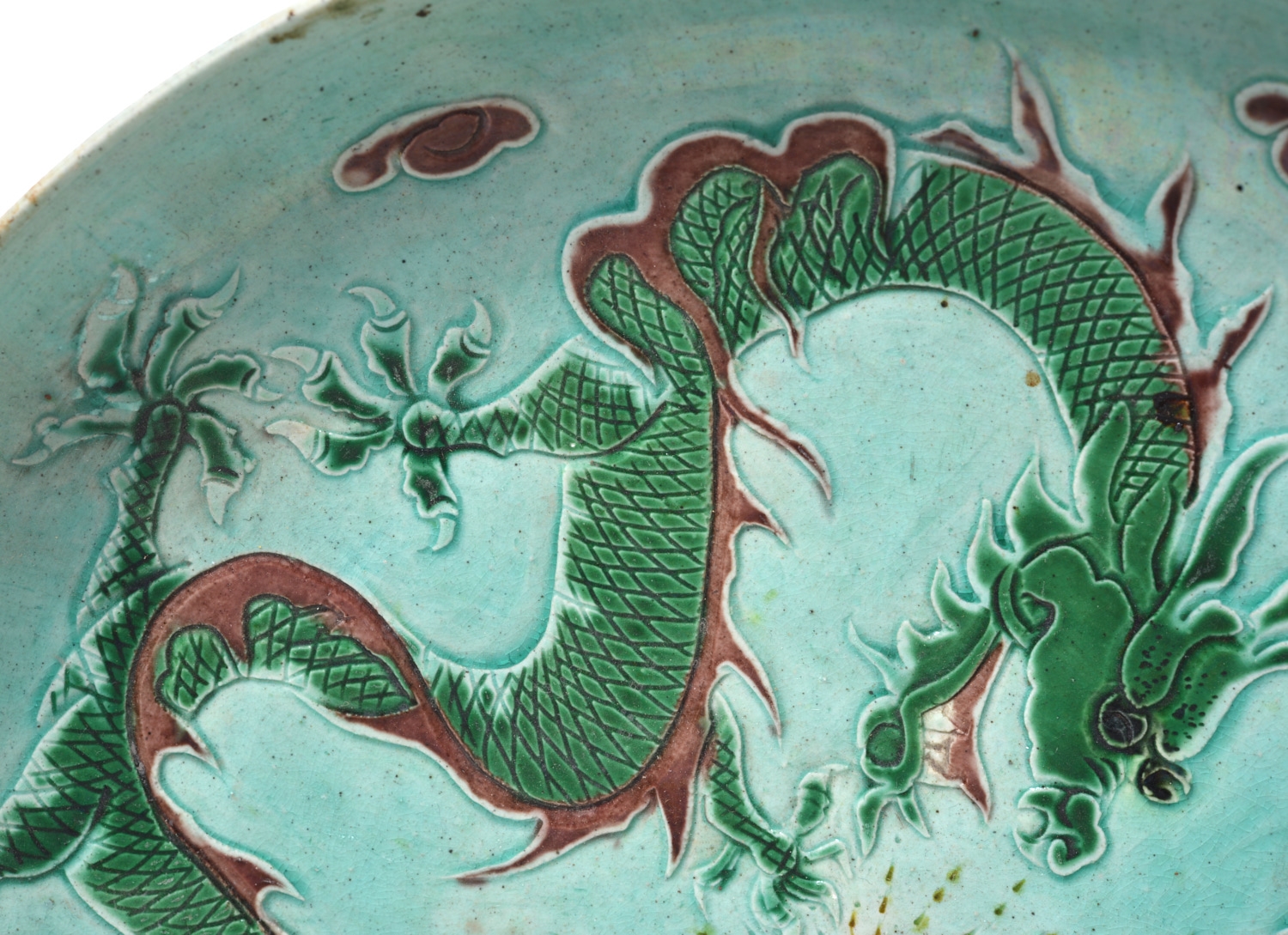 Qianlong | raised dragon and phoenix decoration (20) | MutualArt