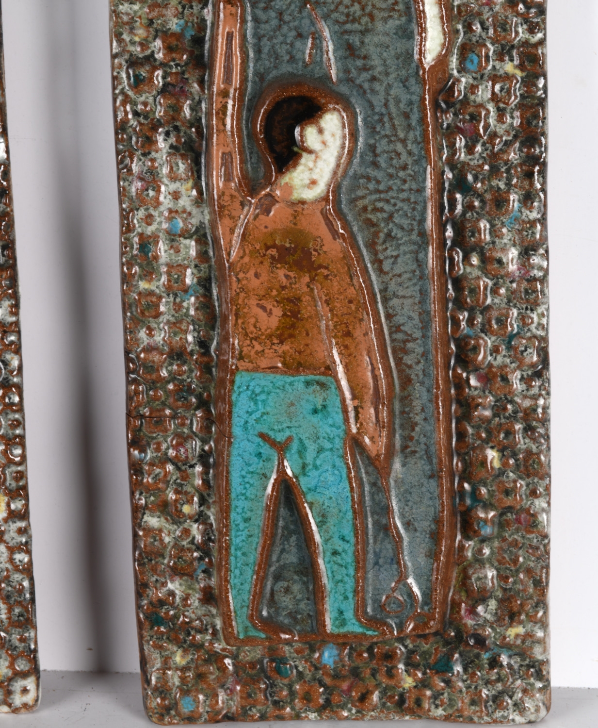 Harris G. Strong | pair ceramic wall plaques | MutualArt