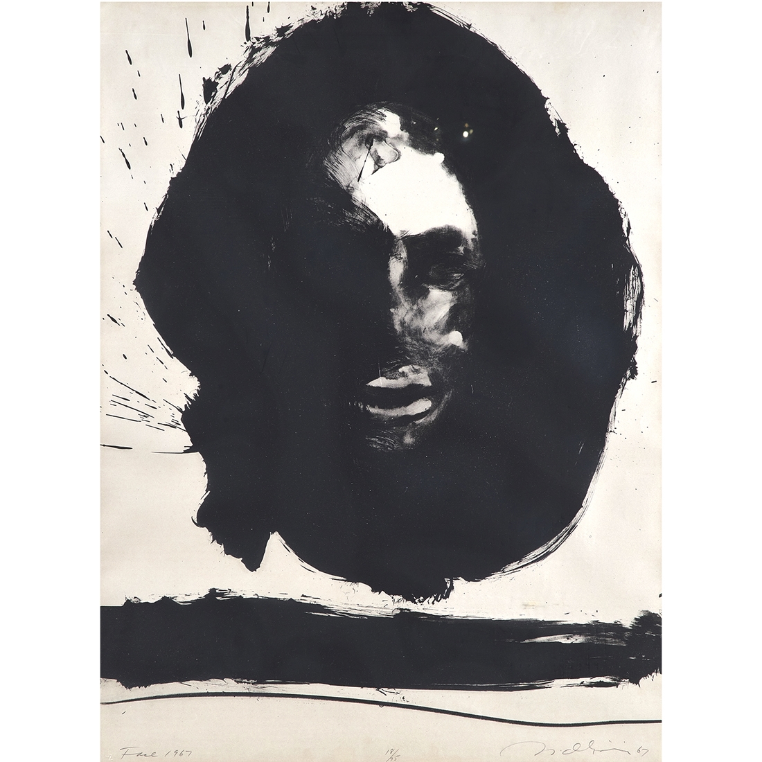 Nathan Oliveira | Face (1967) | MutualArt