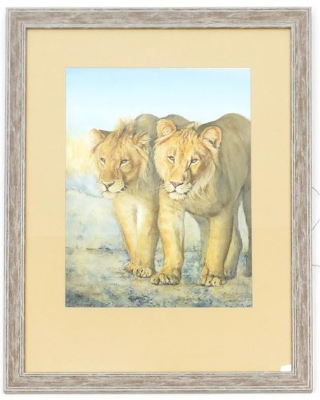 Mary Cooper | Mary Cooper - Two lions | MutualArt
