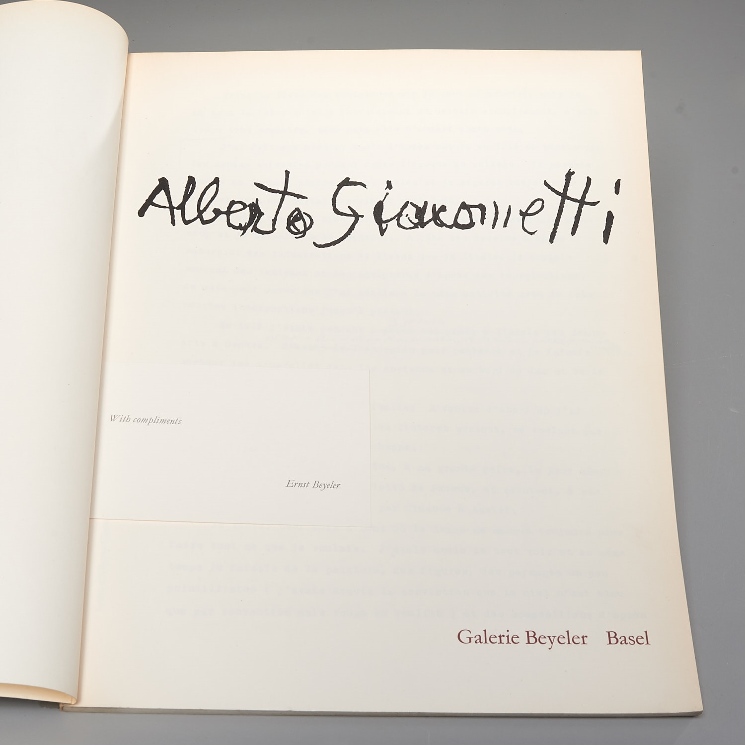 Alberto Giacometti | World House Galleries (1960) | MutualArt