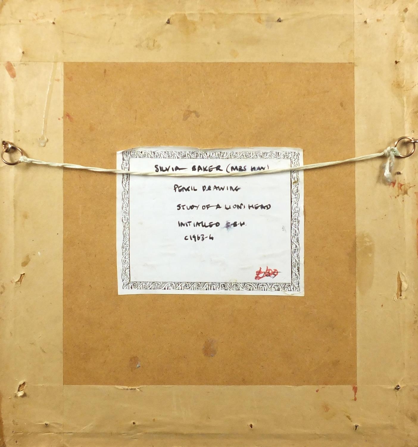 Silvia Baker | Silvia Baker Hay - Study of a lions head and an antelope ...