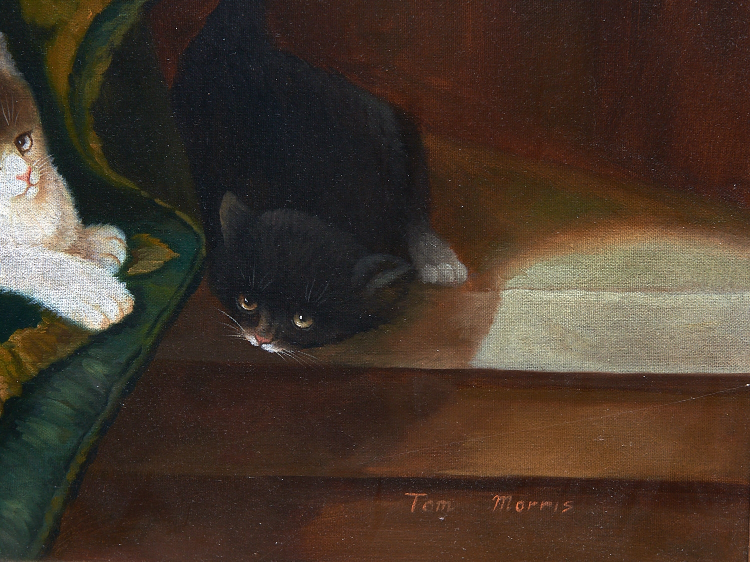 Tom Morris | cat painting | MutualArt