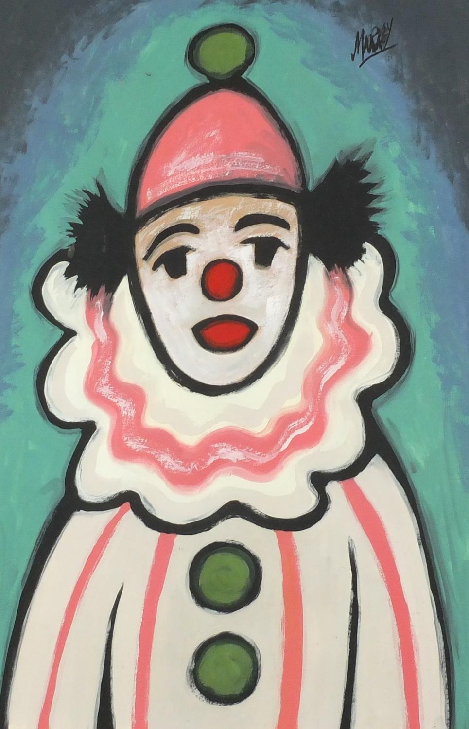 Irish School | Portrait of a clown | MutualArt