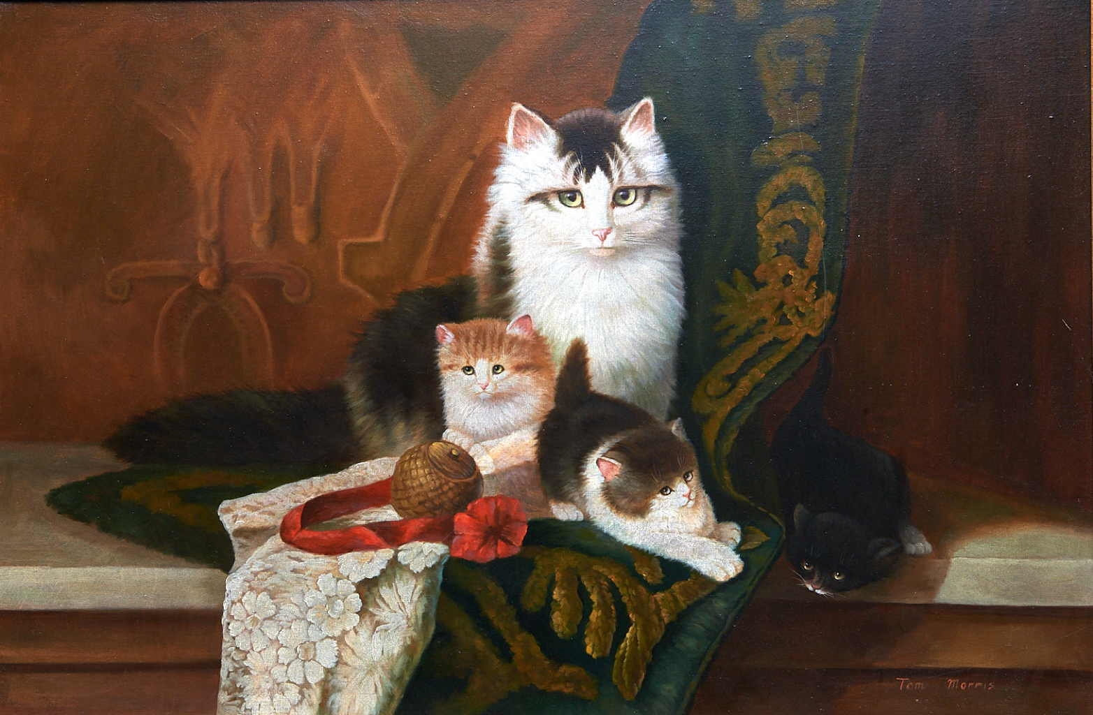 Tom Morris | cat painting | MutualArt