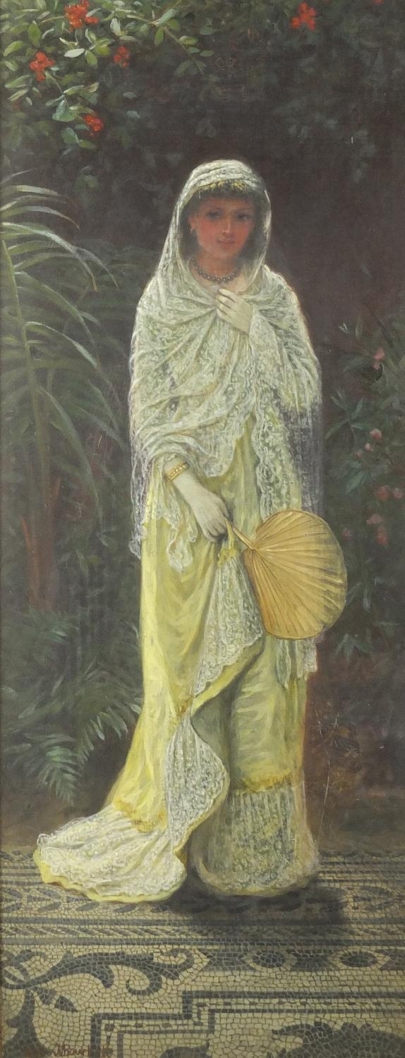 Jane Maria Bowkett | Country maiden with spinning wheel | MutualArt