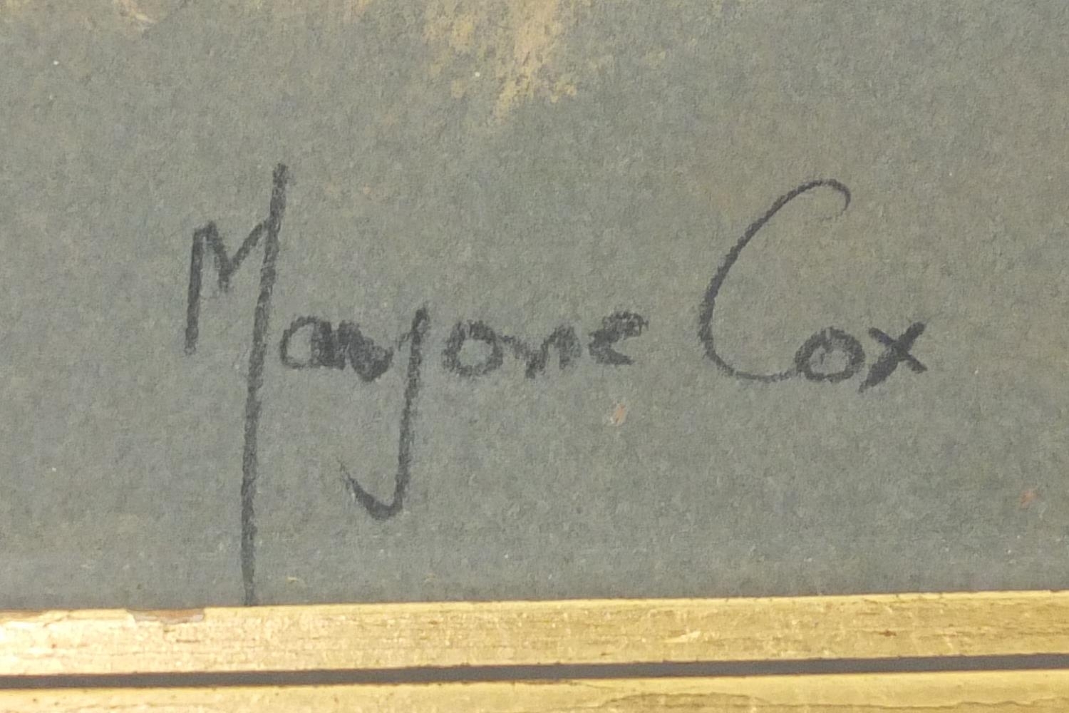 Marjorie Cox | Marjorie Cox - Two seated dogs (1971) | MutualArt