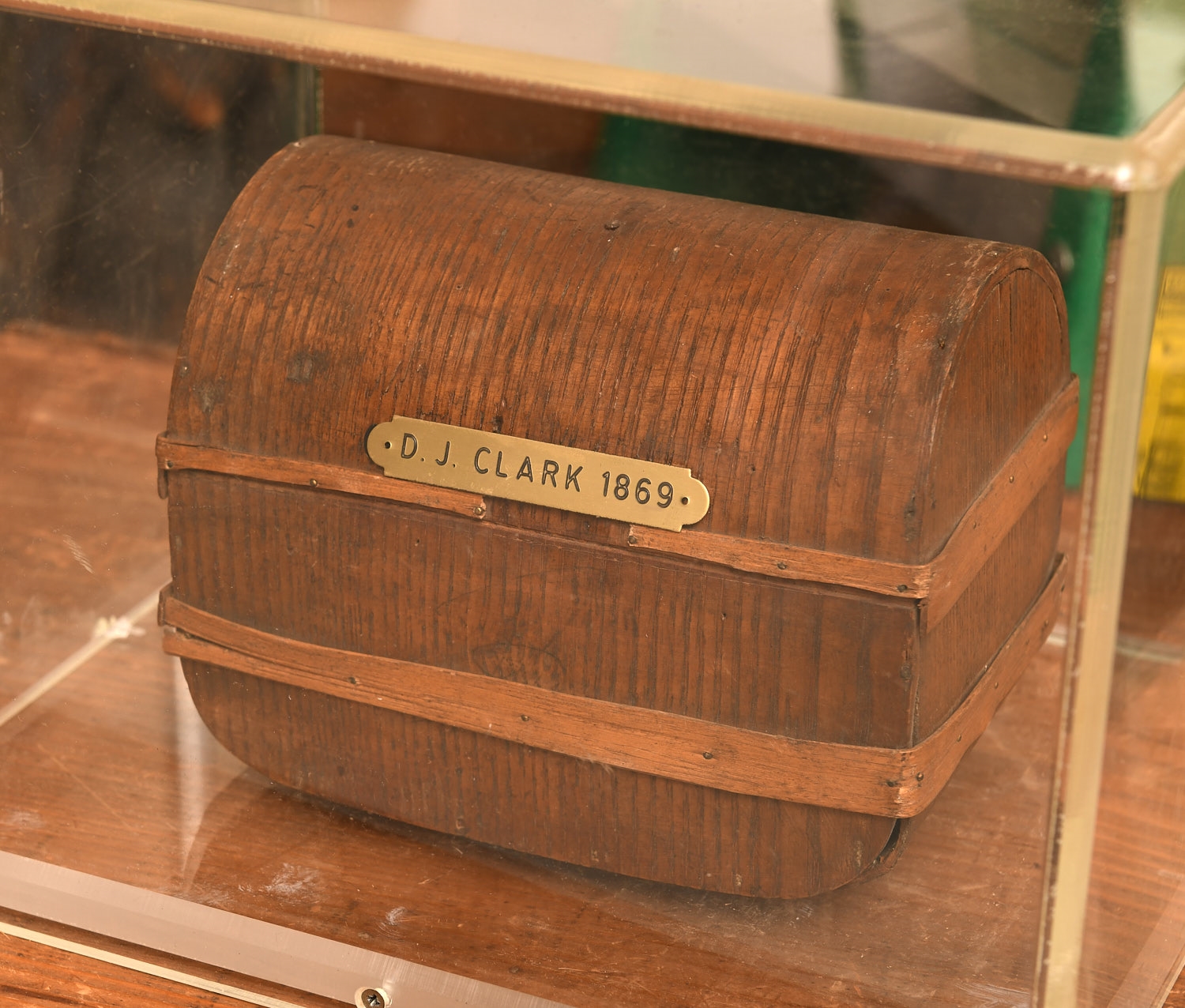 J. Clark | bentwood wooden trunk patent model by D.J. Clark (1869 ...