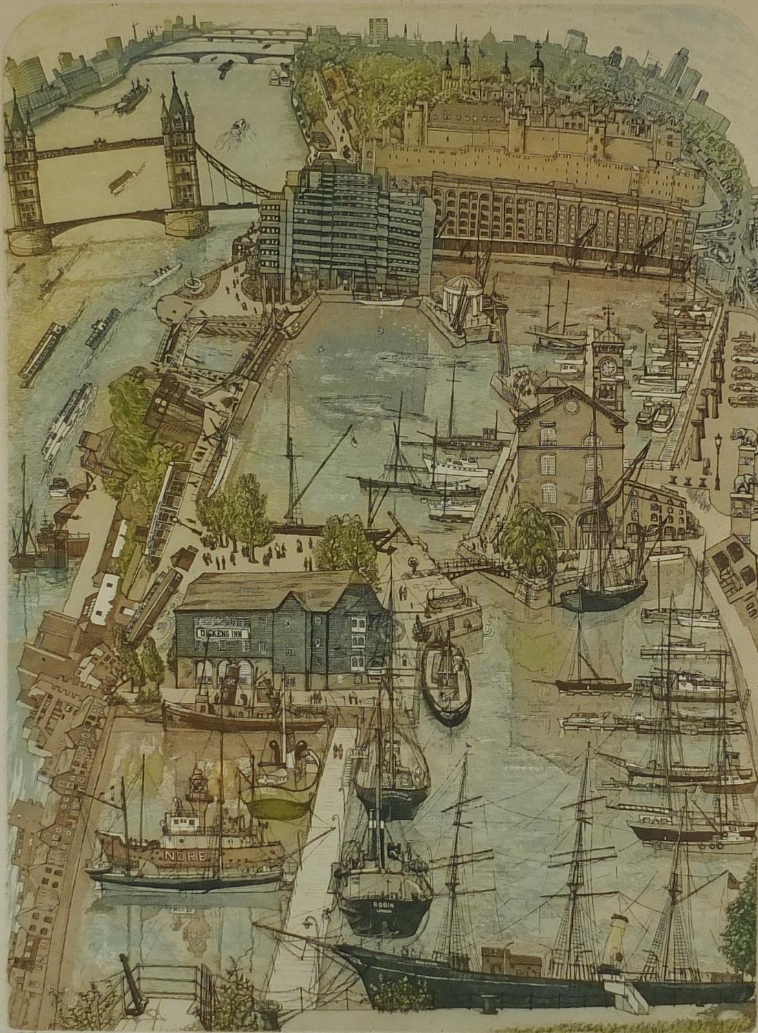 Glynn Thomas | Glynn Thomas - Cambridge and St Katharines Dock | MutualArt