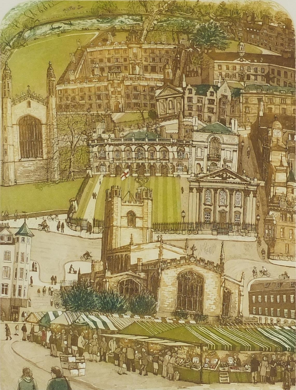 Glynn Thomas | Glynn Thomas - Cambridge and St Katharines Dock | MutualArt