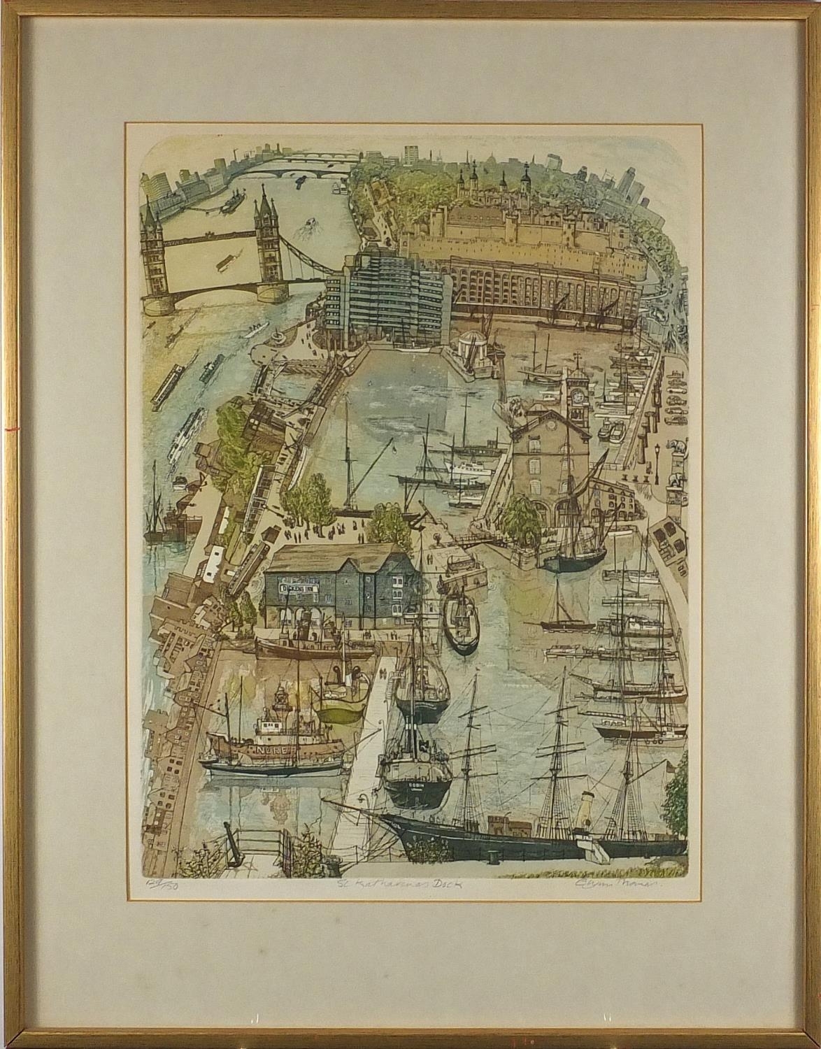 Glynn Thomas | Glynn Thomas - Cambridge and St Katharines Dock | MutualArt