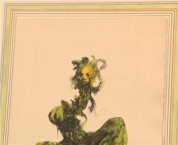 Leonor Fini | surrealist etching (1970s) | MutualArt