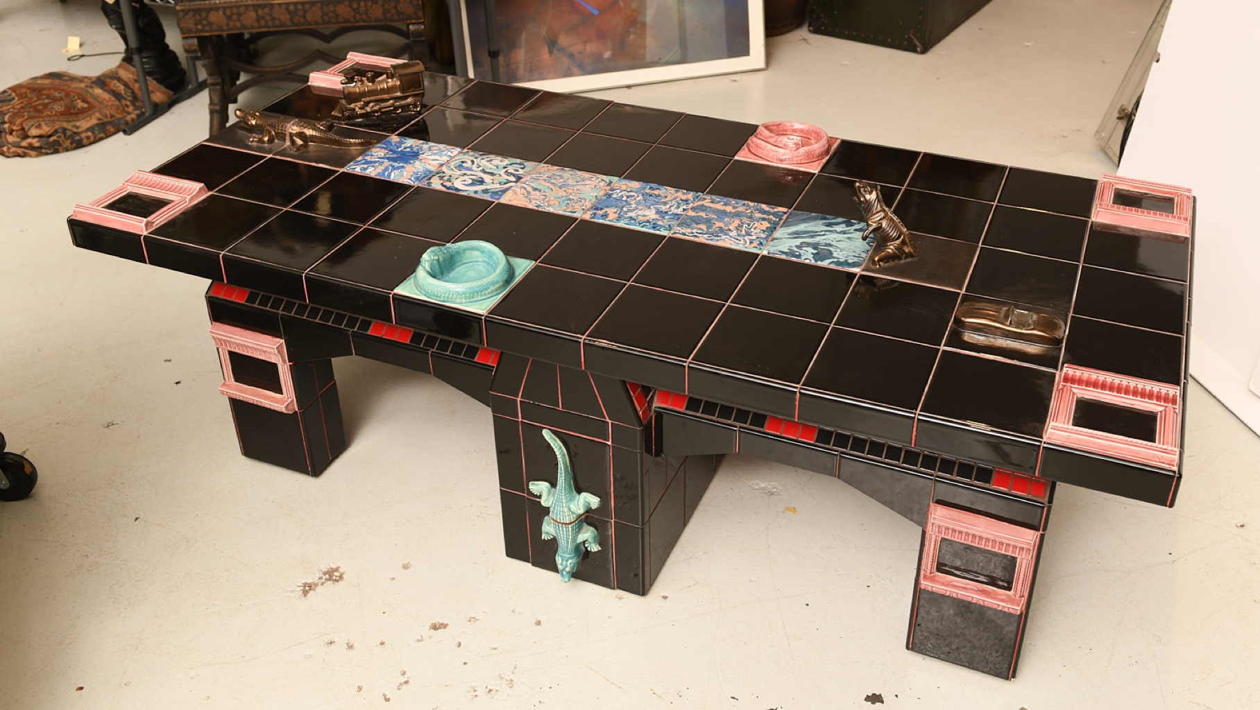 Nina Yankowitz | ceramic tile table (1983) | MutualArt