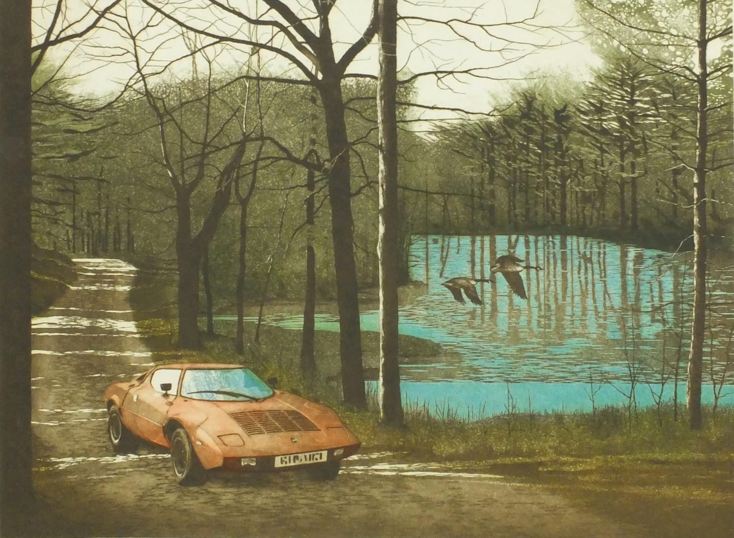 Christopher Penny | Two unframed automobilia interest signed pictures ...