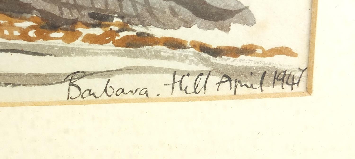 Barbara Hill | Two watercolours (1947) | MutualArt