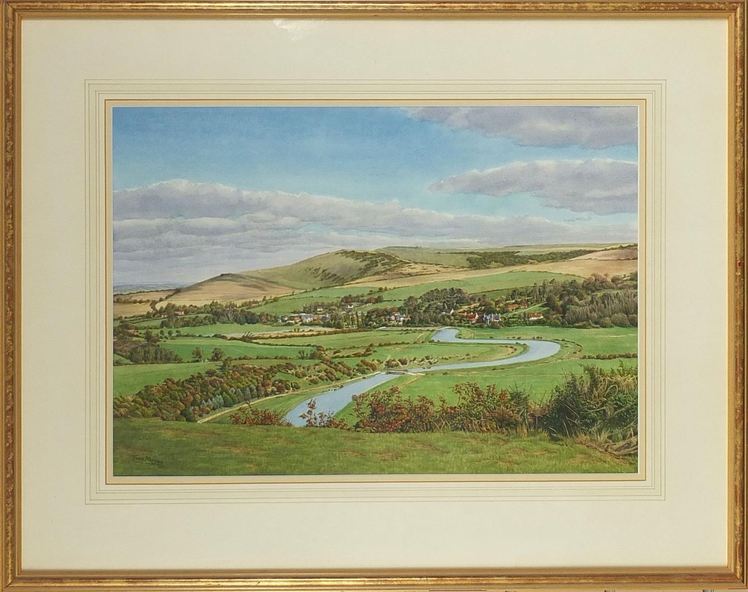 Joan Morgan | Joan Morgan ARCA - Watercolour titled 'Windover from High ...