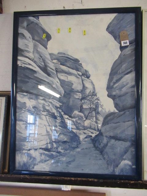 Alec Pearson | INK DRAWING OF BRIMHAM ROCKS BY ALEC PEARSON | MutualArt