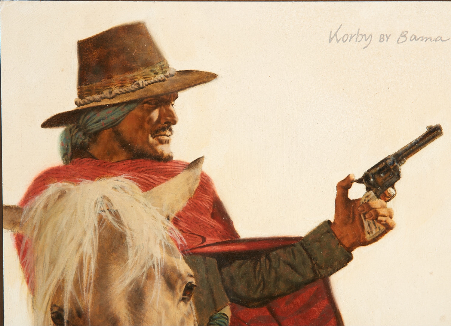 Sol Korby | western illustration painting | MutualArt