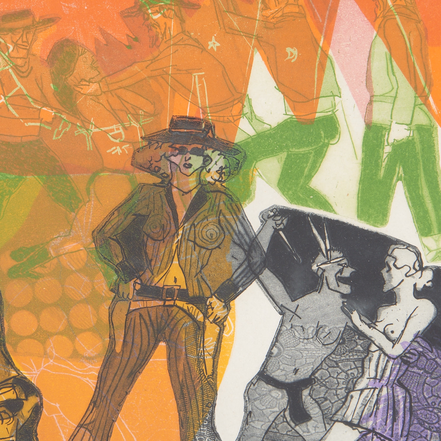 Warrington Colescott | etching (1969) | MutualArt