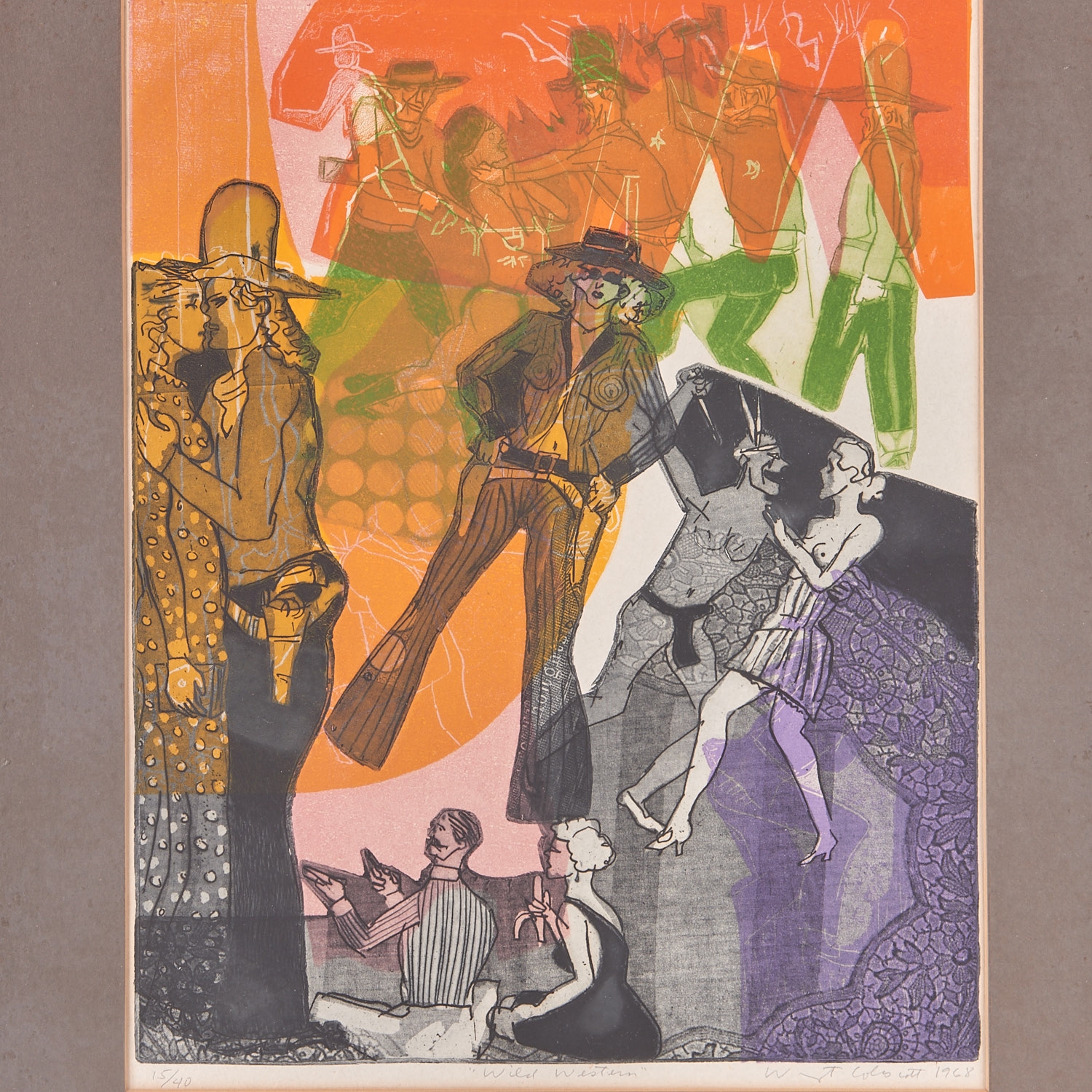 Warrington Colescott | etching (1969) | MutualArt
