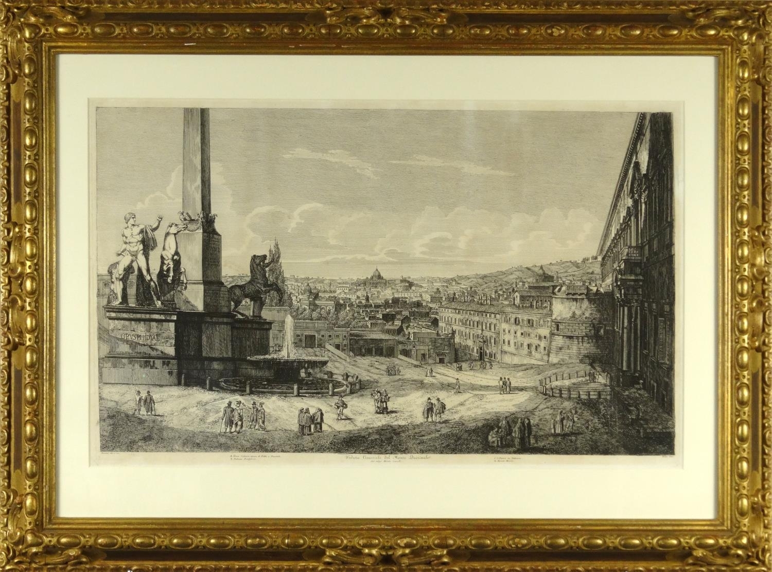 Luigi Rossini | Luigi Rossini - Black and white etching | MutualArt
