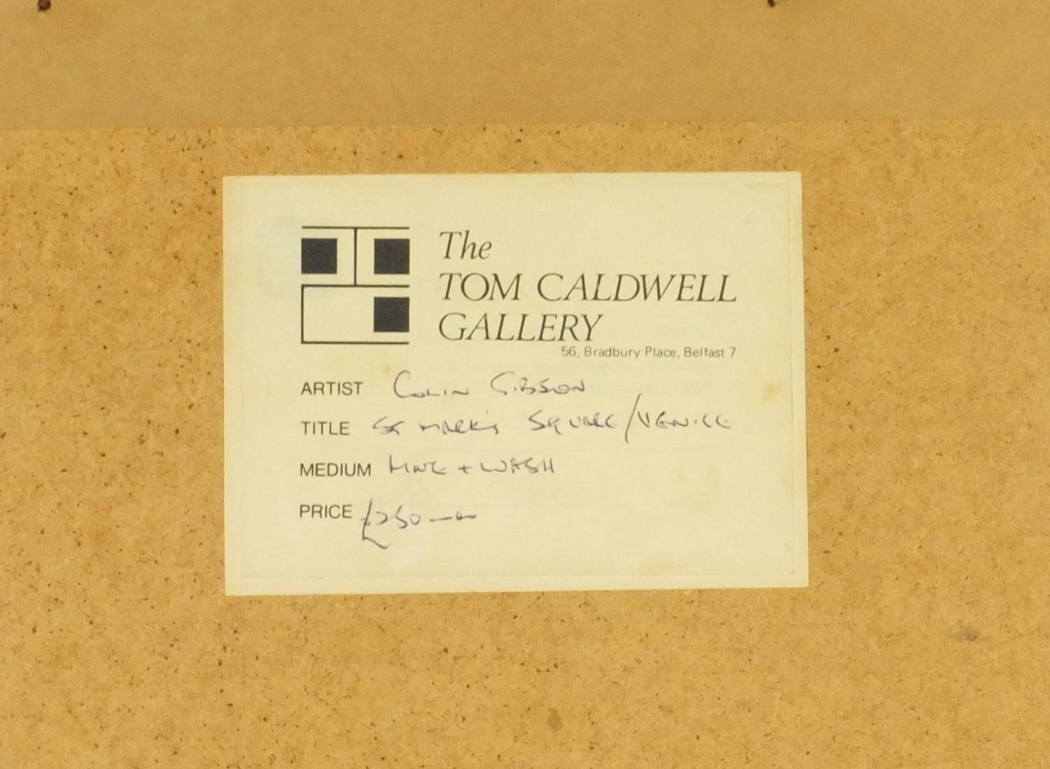 Colin Gibson | Colin Gibson - Line and wash study titled 'St Mark ...