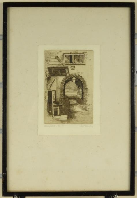Maria Hampshire Eaton | Maria Eaton - Black and white etching of St ...