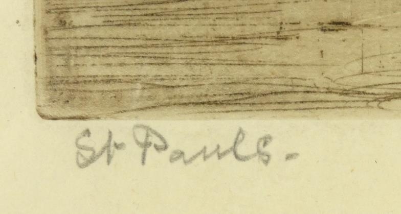 Maria Hampshire Eaton | Maria Eaton - Black and white etching of St ...