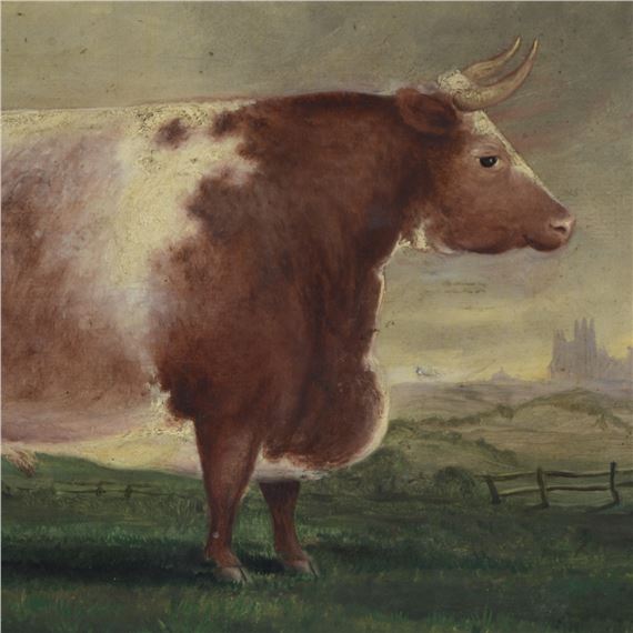 H. Redman | bull painting (1870) | MutualArt