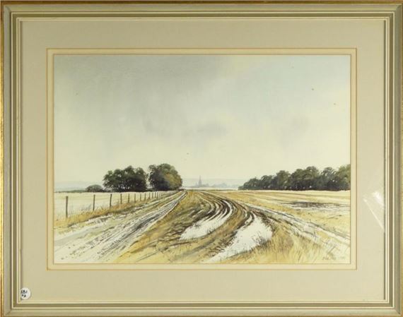 Bill Toop | Six Bill Toop watercolour landscape scenes of Salisbury ...