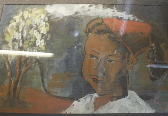 Fernando Gerassi | Portrait of a Boy with Landscape and Tree Beyond ...