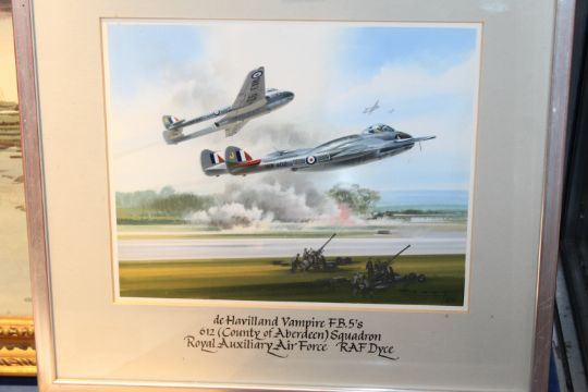 De Havilland | Wilfred Hardy ‘de Havilland Vampire FB.5`s 612 (County ...