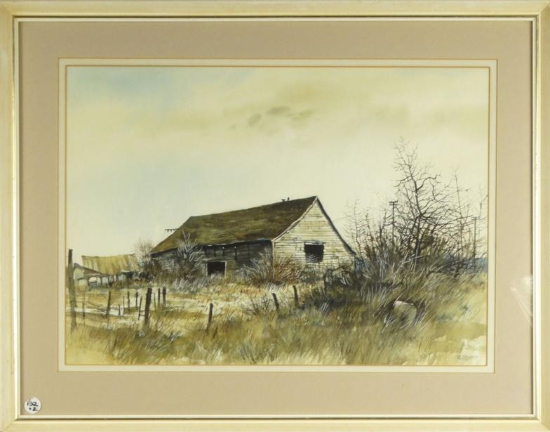 Bill Toop | Six Bill Toop watercolour landscape scenes of Salisbury ...