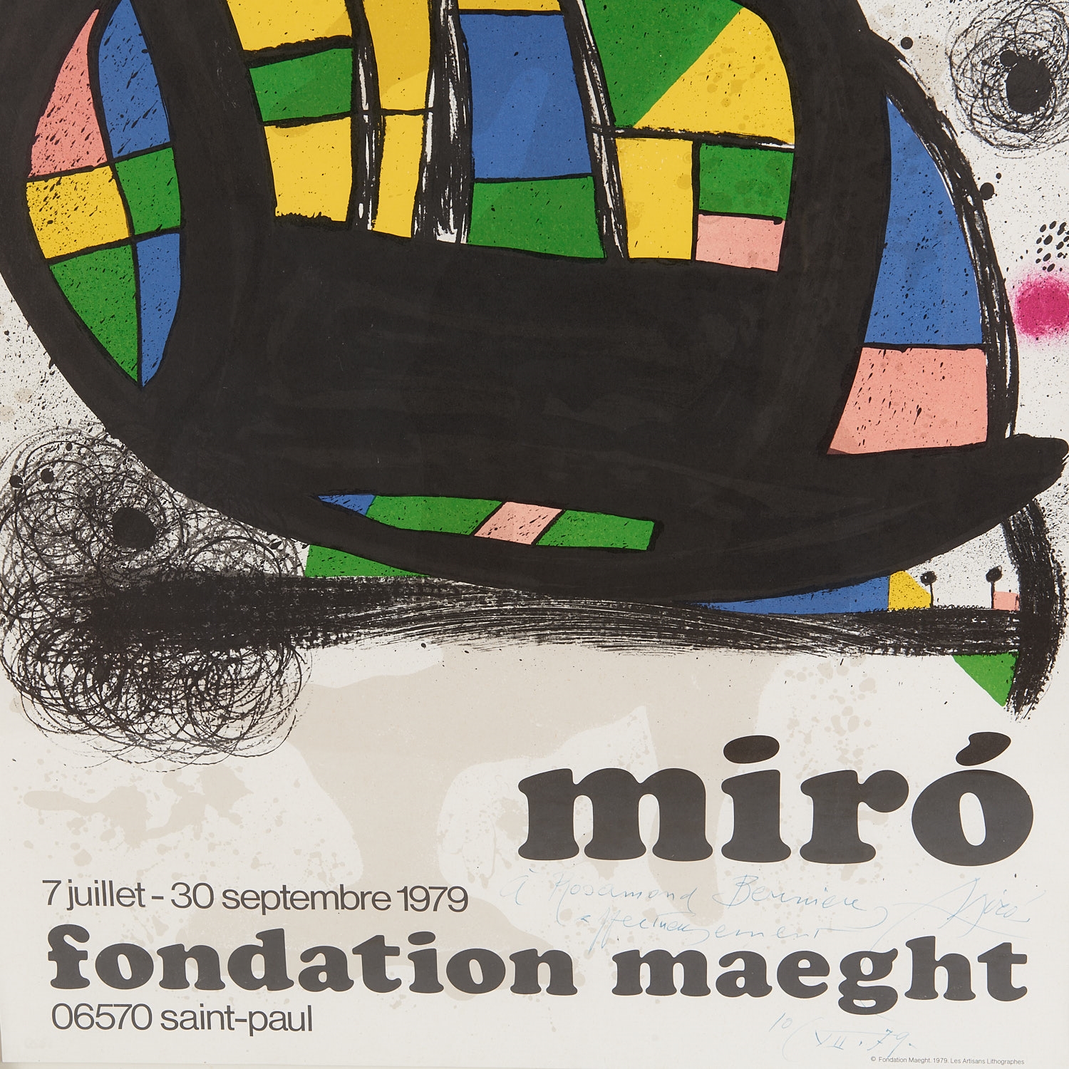 Joan Miró | poster (1979) | MutualArt