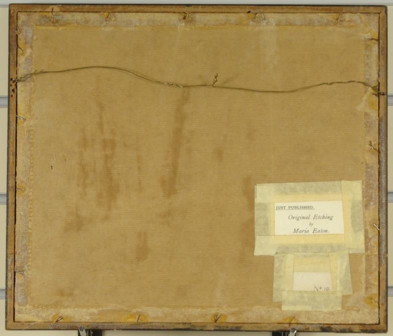 Maria Hampshire Eaton | Maria Eaton - Black and white etching of St ...